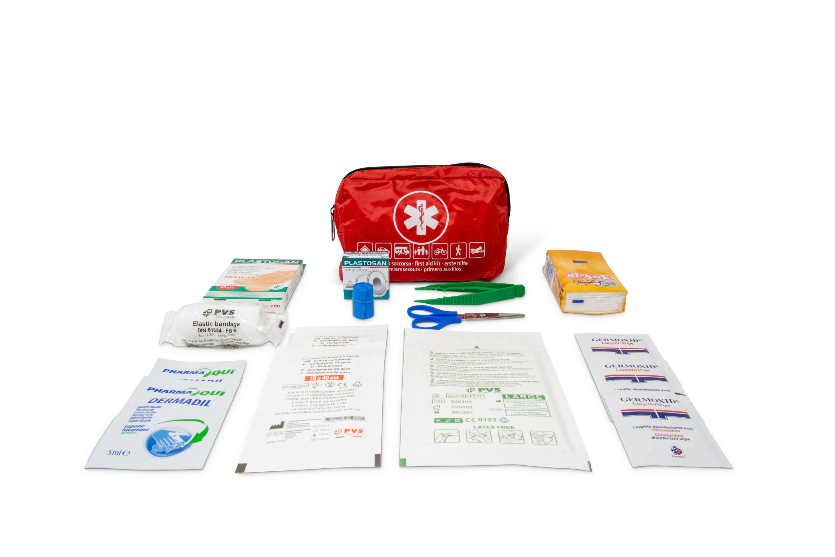First aid kit normativa DIN Europa - PVS-SPA