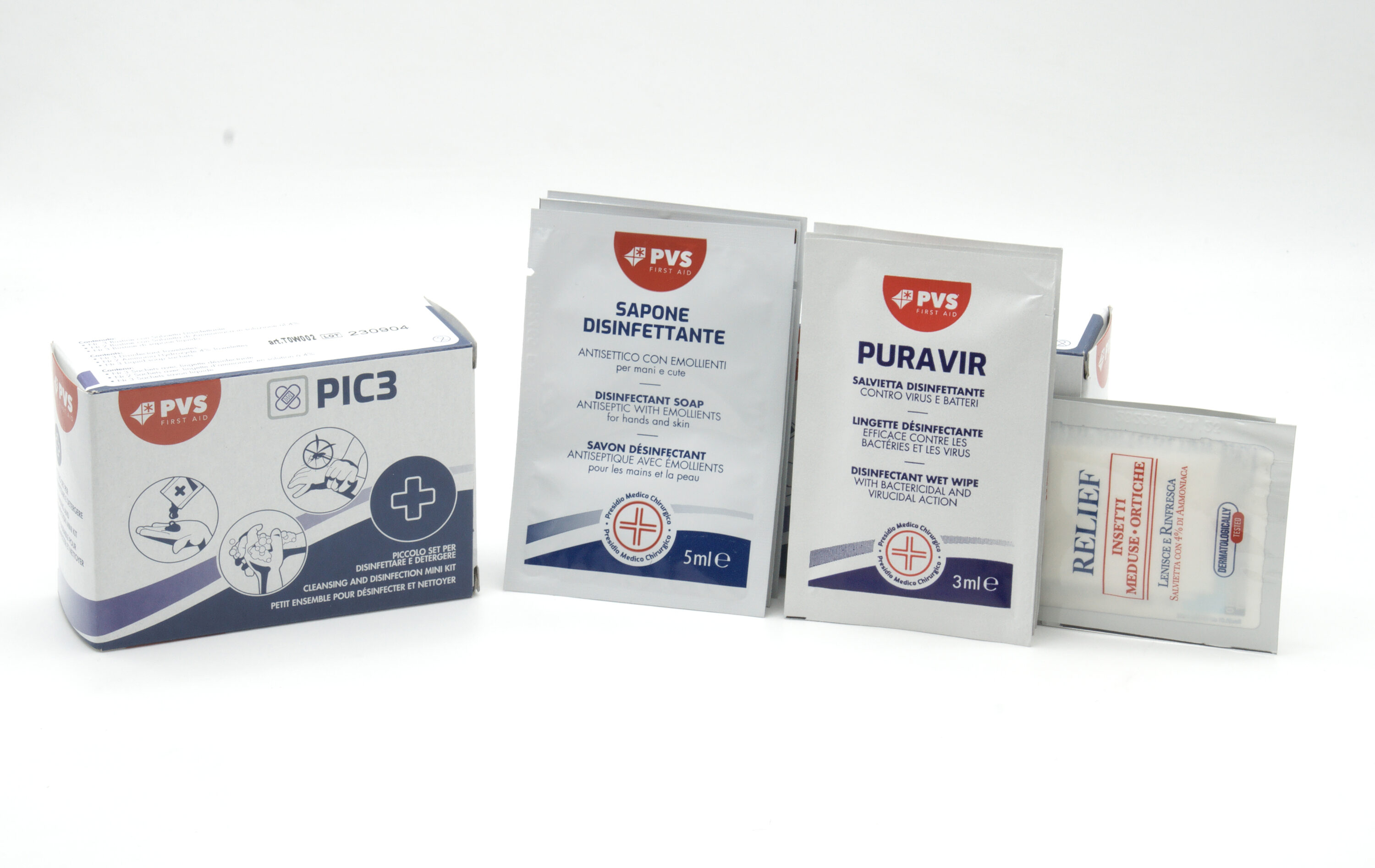 PIC3 kit 8 salviette assortite - PVS-SPA